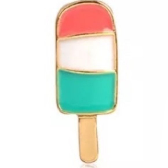 unbranded | Accessories | Striped Ice Cream Cone Enamel Lapel Pin ...